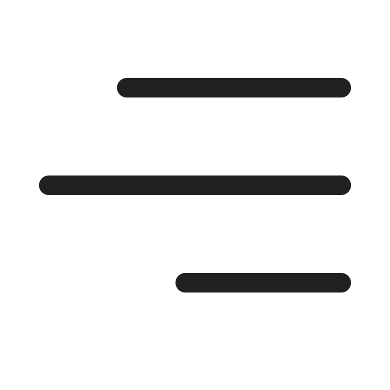 Ic fluent text align right 20 regular - Free vector icons on creazilla.com