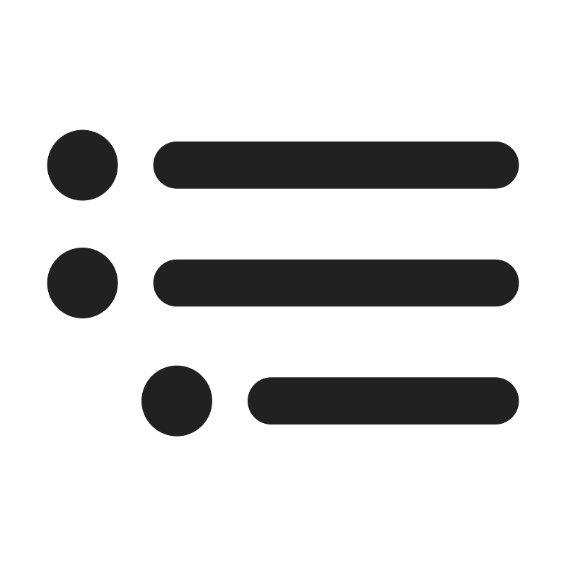 Ic fluent text bullet list tree 24 filled icon. Free download ...