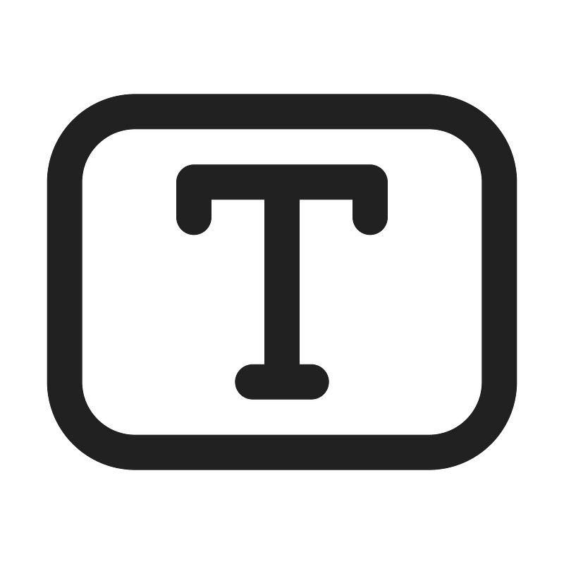 Ic fluent text field 24 regular - Free vector icons on creazilla.com