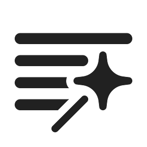 Ic fluent text grammar wand 20 regular icon. Free download transparent .PNG | Creazilla