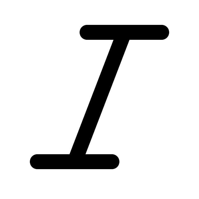 Ic fluent text italic 20 filled icon. Free download transparent .PNG | Creazilla