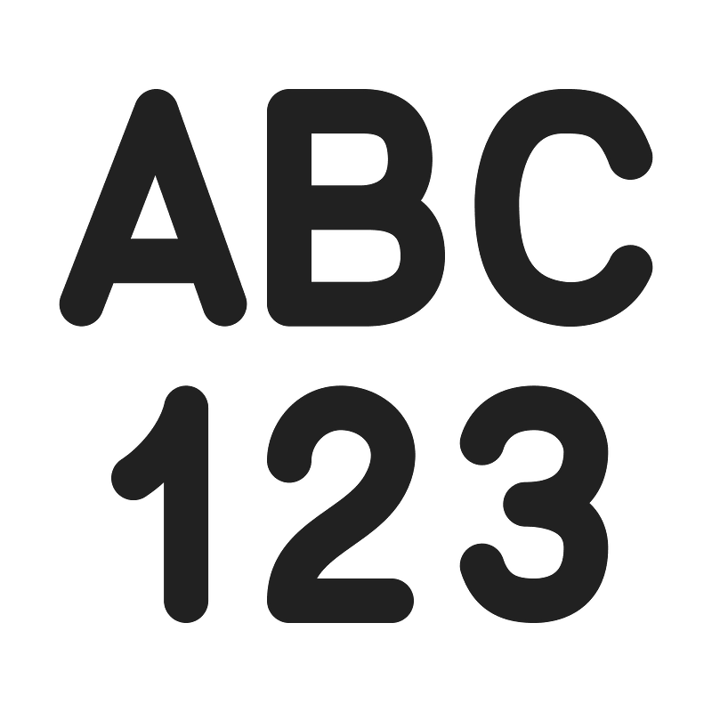 Ic fluent text number format 24 regular - Free vector icons on ...