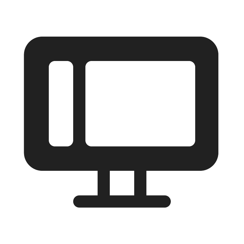 Ic fluent view desktop 20 filled icon. Free download transparent .PNG | Creazilla