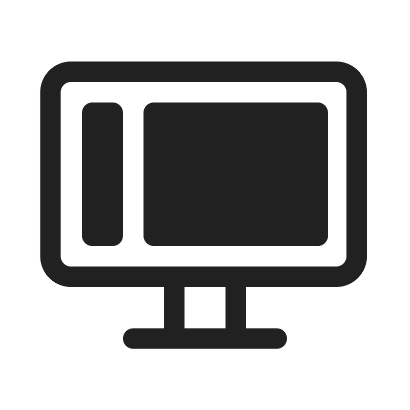 Ic fluent view desktop 20 regular - Free vector icons on creazilla.com