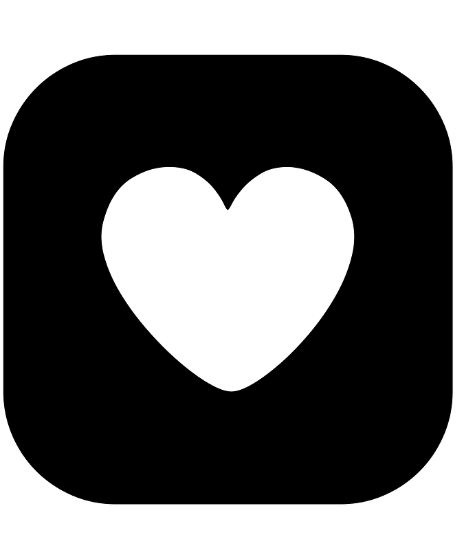 Rounded heart icon. Free download transparent .PNG | Creazilla