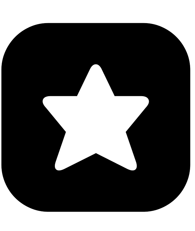 Rounded star - Free vector icons on creazilla.com