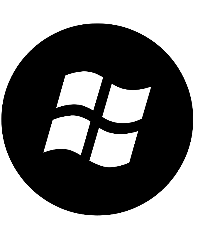 Circle windows icon. Free download transparent .PNG | Creazilla