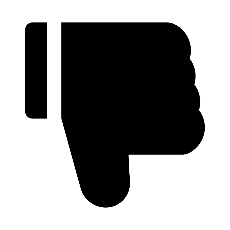 Dislike icon. Free download transparent .PNG | Creazilla