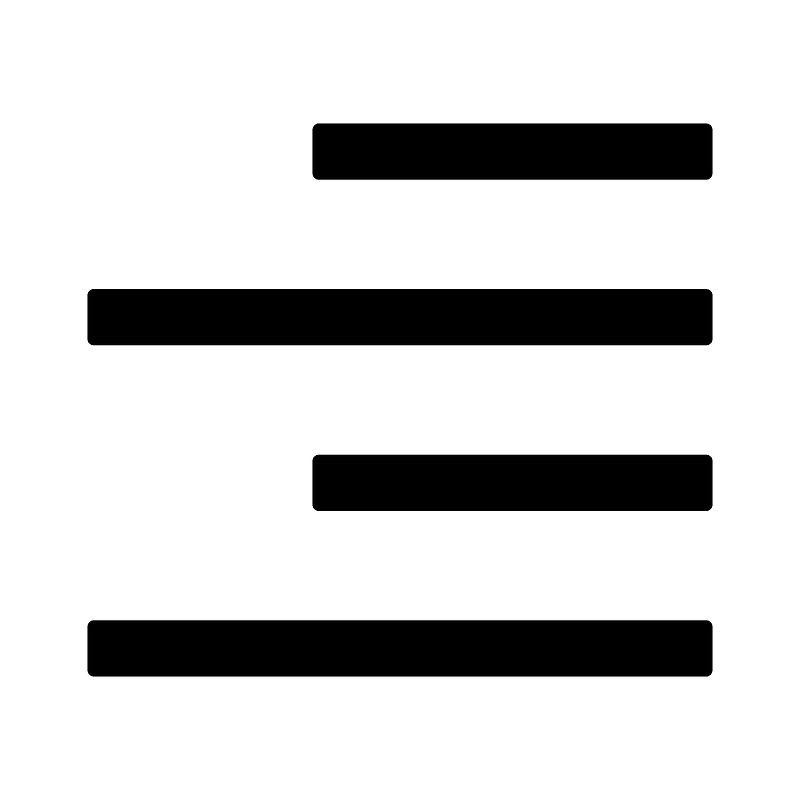 Align-right icon. Free download transparent .PNG | Creazilla