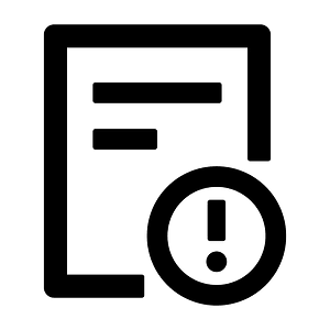 Exception icon. Free download transparent .PNG | Creazilla