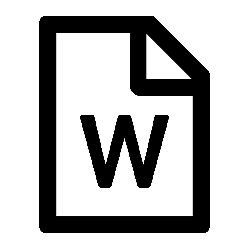 File-word icon. Free download transparent .PNG | Creazilla