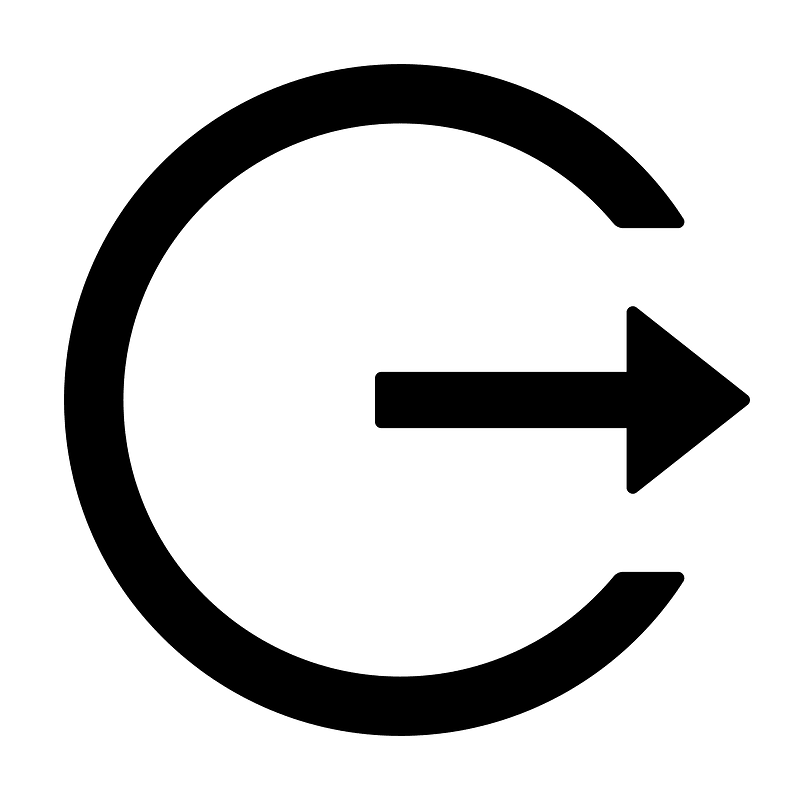 Logout icon. Free download transparent .PNG | Creazilla