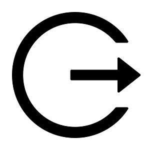 Logout icon. Free download transparent .PNG | Creazilla