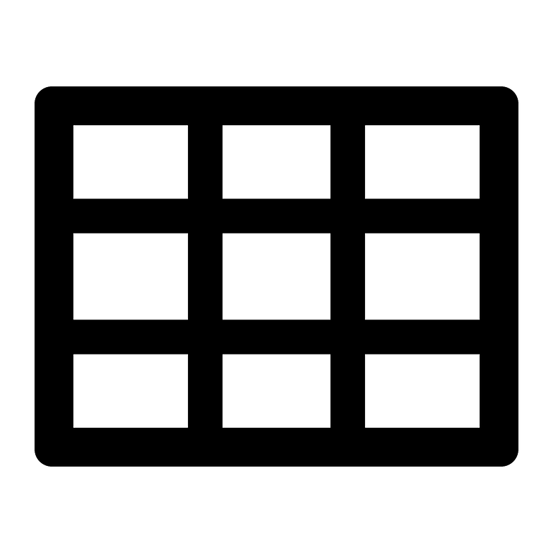 Table icon. Free download transparent .PNG | Creazilla