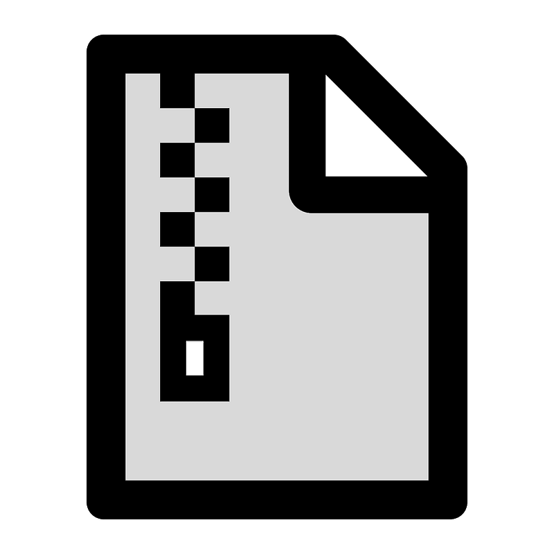 File-zip icon. Free download transparent .PNG | Creazilla