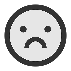 Frown icon. Free download transparent .PNG | Creazilla