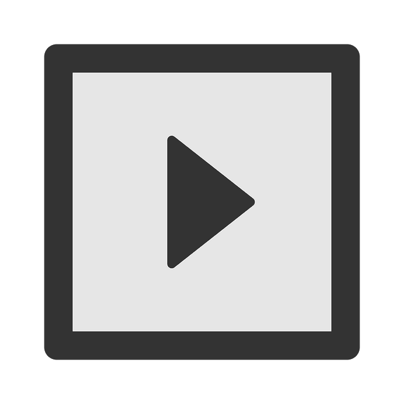 Play-square icon. Free download transparent .PNG | Creazilla