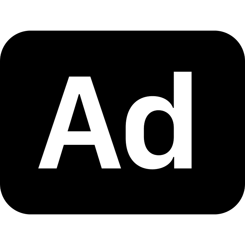 Badge-ad icon. Free download transparent .PNG | Creazilla