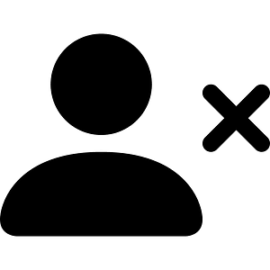 Person-x icon. Free download transparent .PNG | Creazilla