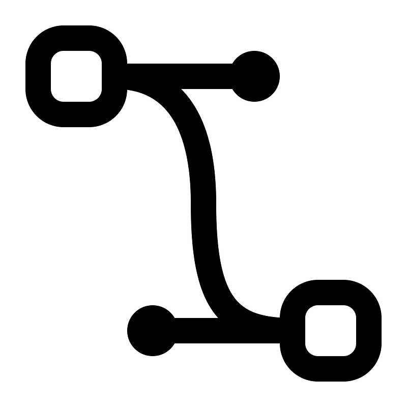 Bezier icon. Free download transparent .PNG | Creazilla