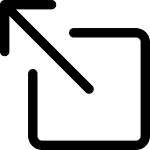 Box-arrow-up-left icon. Free download transparent .PNG | Creazilla