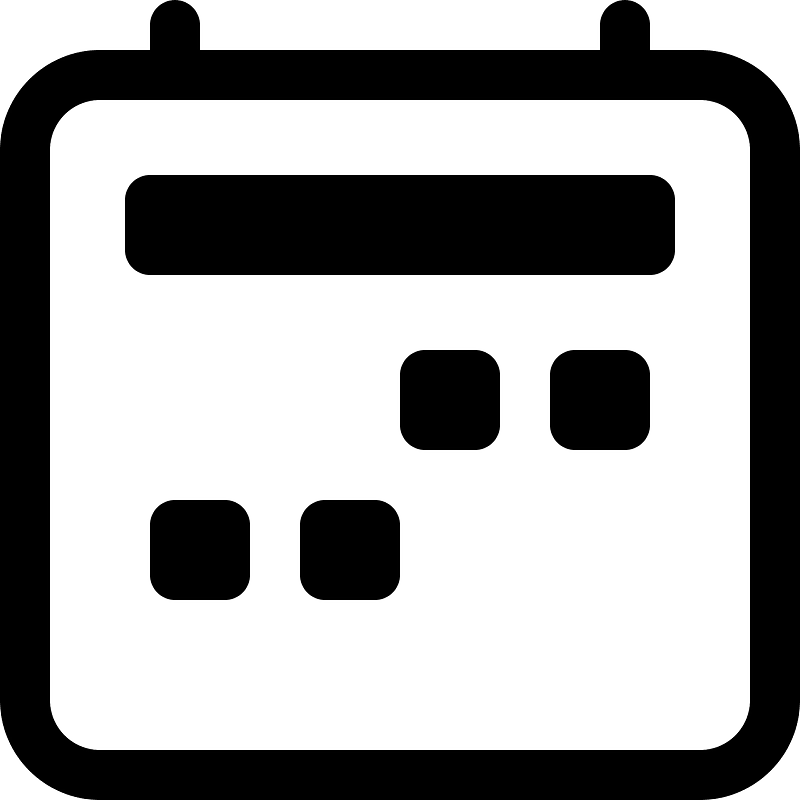 Calendar2-week icon. Free download transparent .PNG | Creazilla