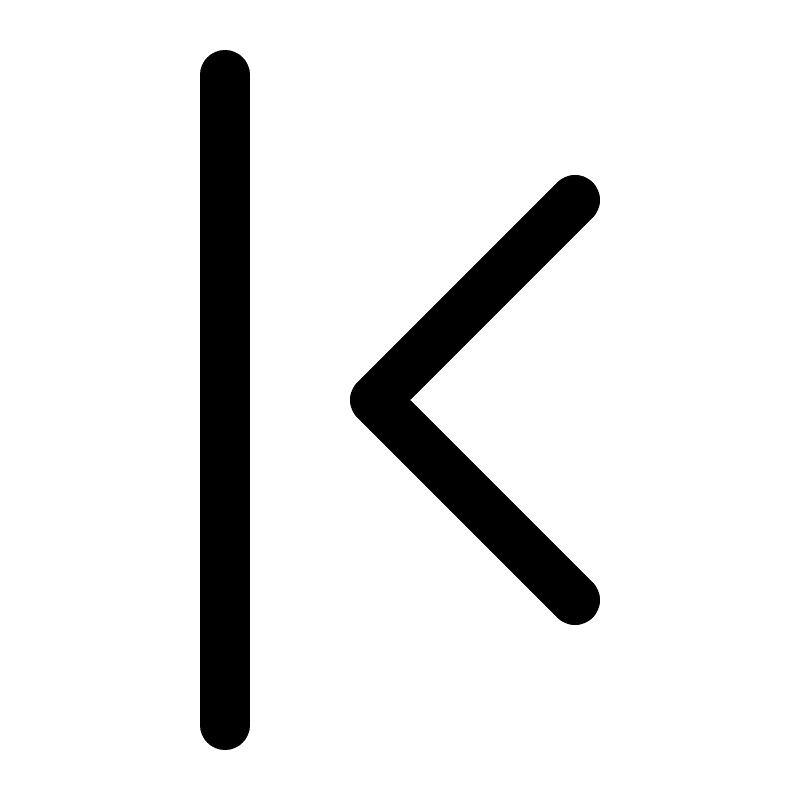 Chevron-bar-left icon. Free download transparent .PNG | Creazilla