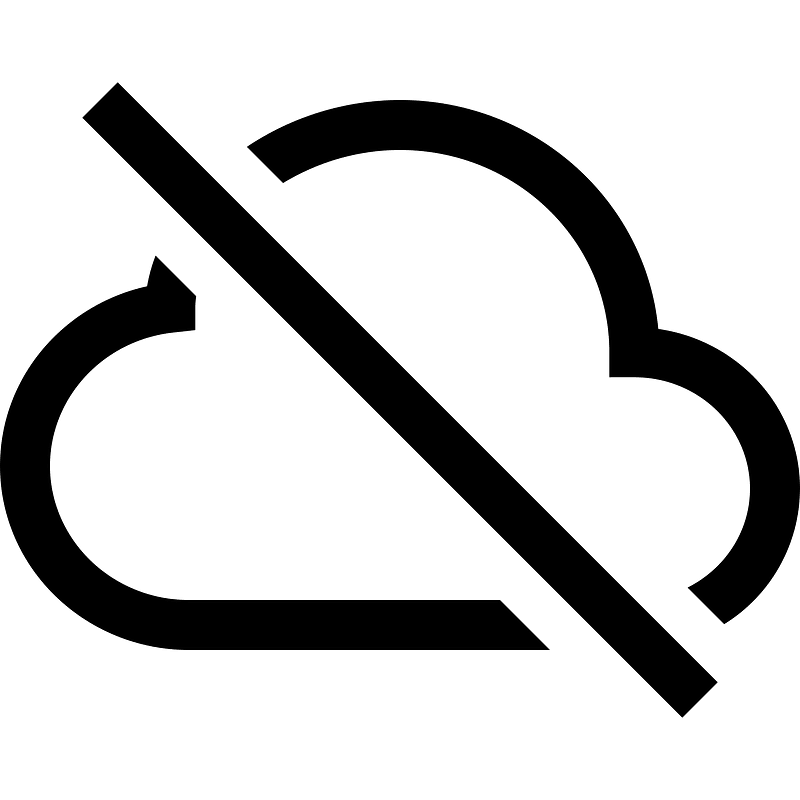 Cloud-slash icon. Free download transparent .PNG | Creazilla