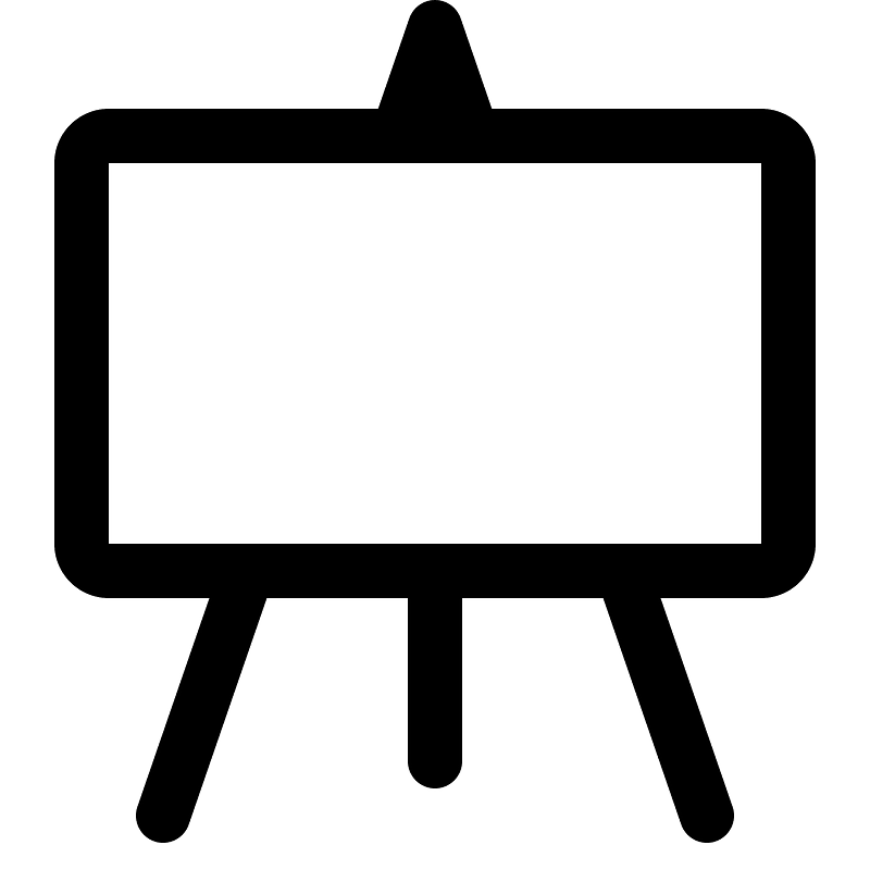 Easel icon. Free download transparent .PNG | Creazilla