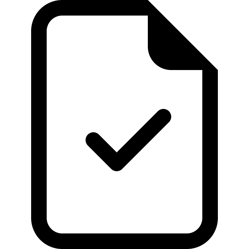 File-earmark-check - Free vector icons on creazilla.com