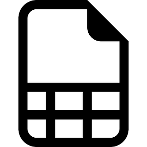 Spreadsheet icon. Free download transparent .PNG | Creazilla