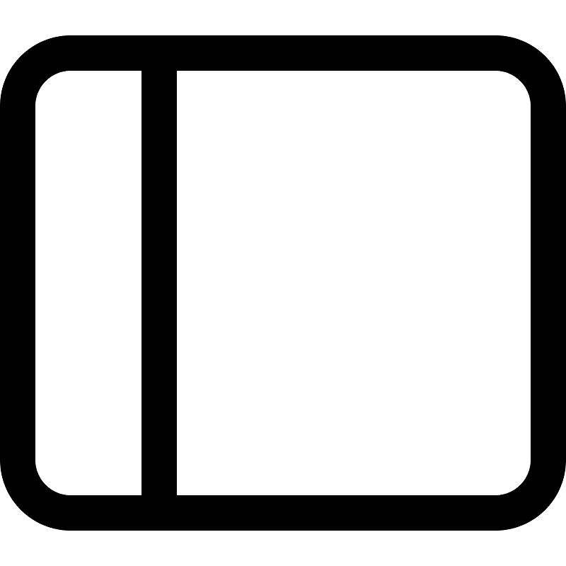 Layout-sidebar icon. Free download transparent .PNG | Creazilla