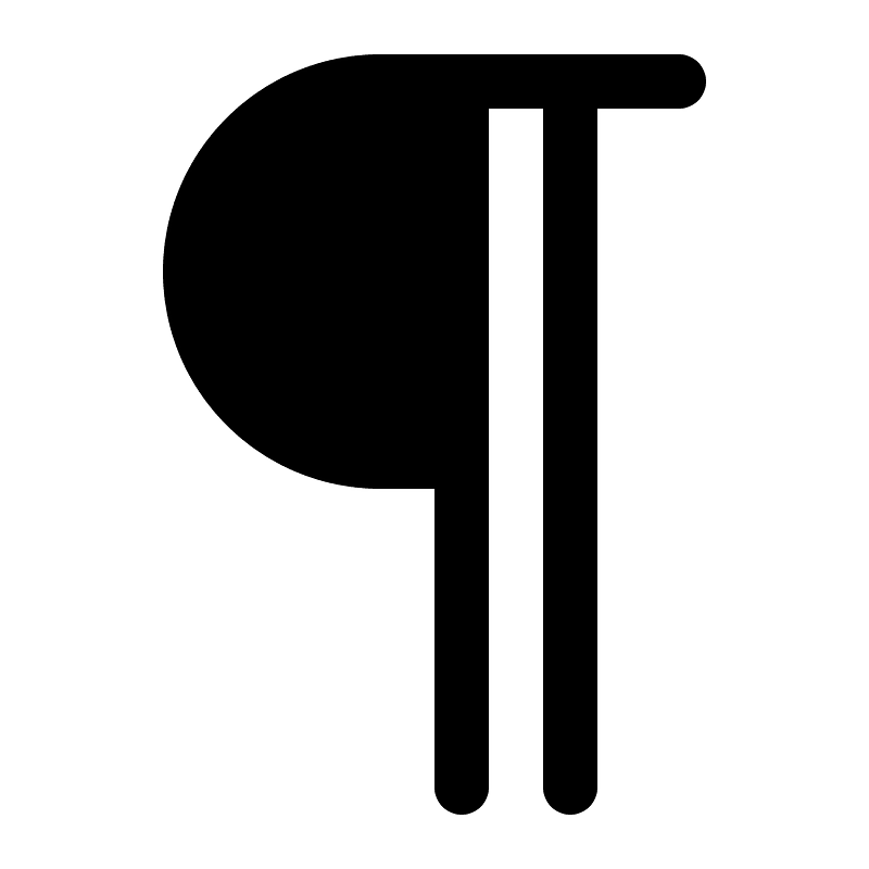 Paragraph icon. Free download transparent .PNG | Creazilla