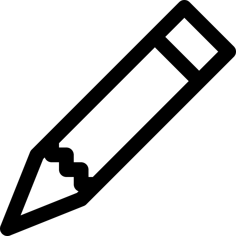 Pencil icon. Free download transparent .PNG | Creazilla