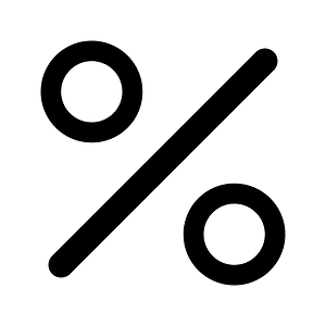 Percent icon. Free download transparent .PNG | Creazilla