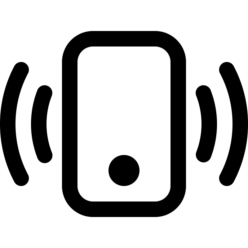 Phone-vibrate icon. Free download transparent .PNG | Creazilla