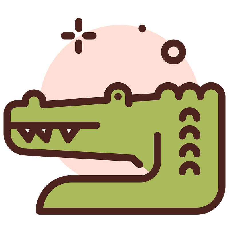 Crocodile icon. Free download transparent .PNG | Creazilla