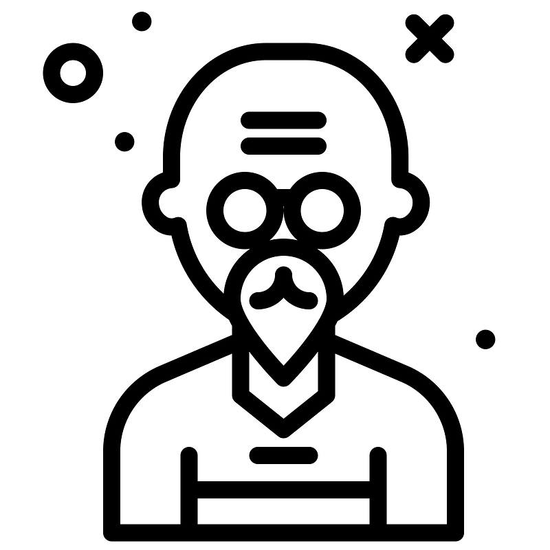 Old-man icon. Free download transparent .PNG | Creazilla