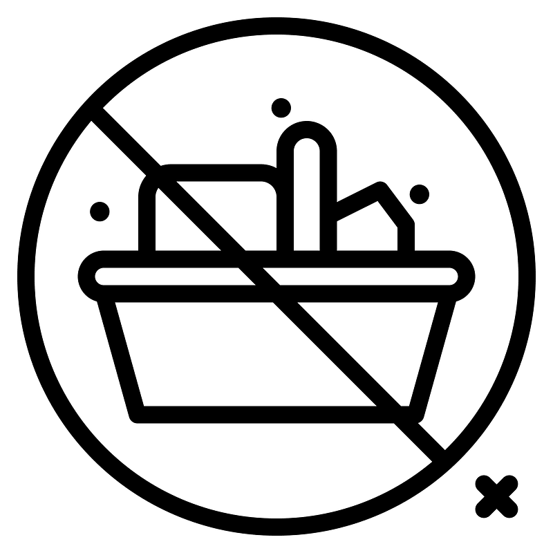 No-shopping icon. Free download transparent .PNG | Creazilla