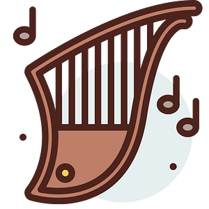 Harp icon. Free download transparent .PNG | Creazilla