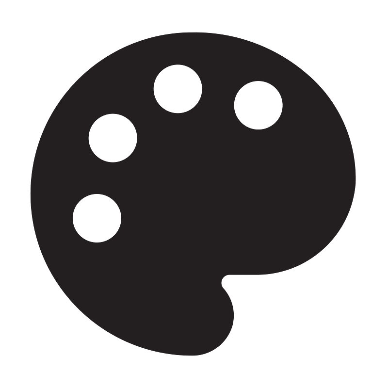 Color-palette icon. Free download transparent .PNG | Creazilla