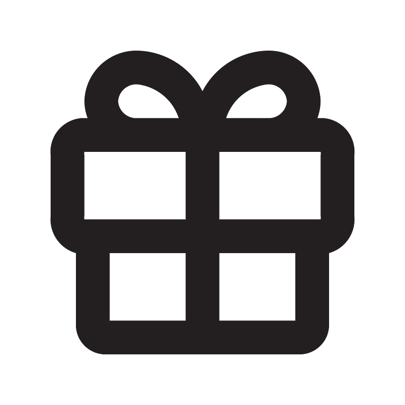 Gift-outline - Free vector icons on creazilla.com