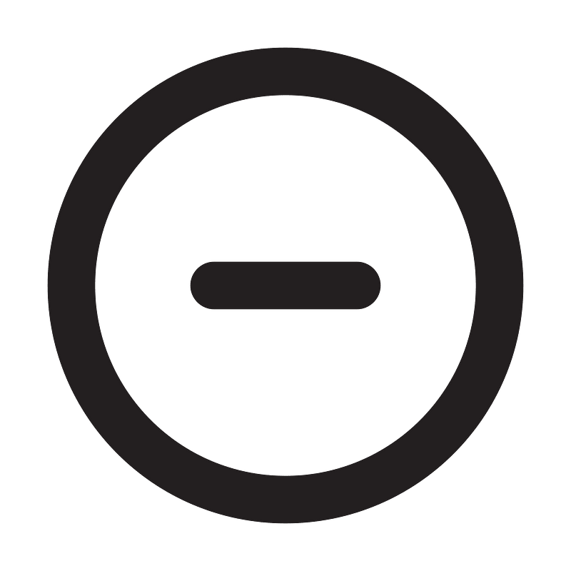 Minus-circle-outline icon. Free download transparent .PNG | Creazilla