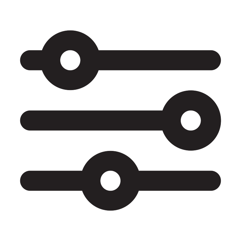 Options-2-outline icon. Free download transparent .PNG | Creazilla