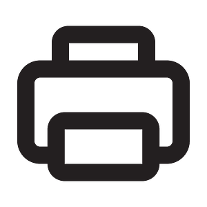Printer-outline icon. Free download transparent .PNG | Creazilla