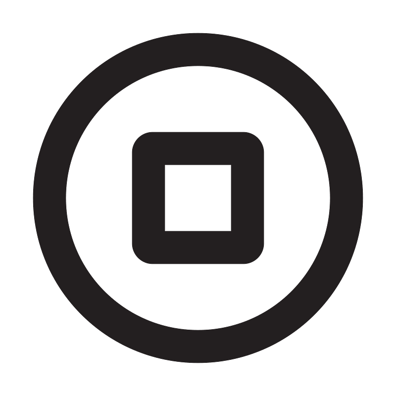 Stop-circle-outline icon. Free download transparent .PNG | Creazilla