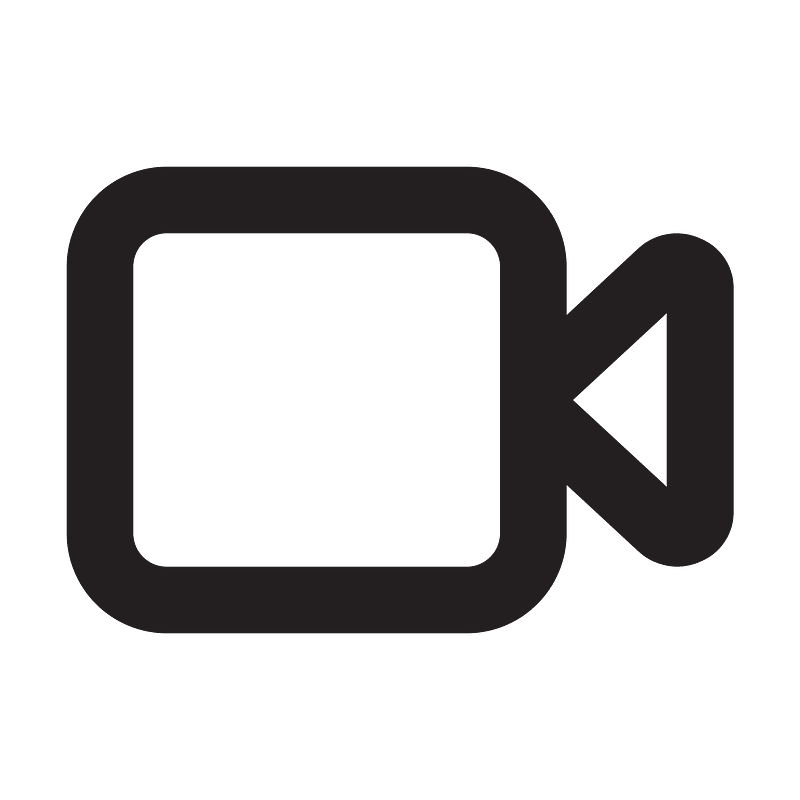 Video-outline icon. Free download transparent .PNG | Creazilla