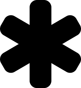 Asterisk icon. Free download transparent .PNG | Creazilla