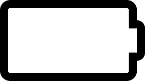 Battery-empty icon. Free download transparent .PNG | Creazilla