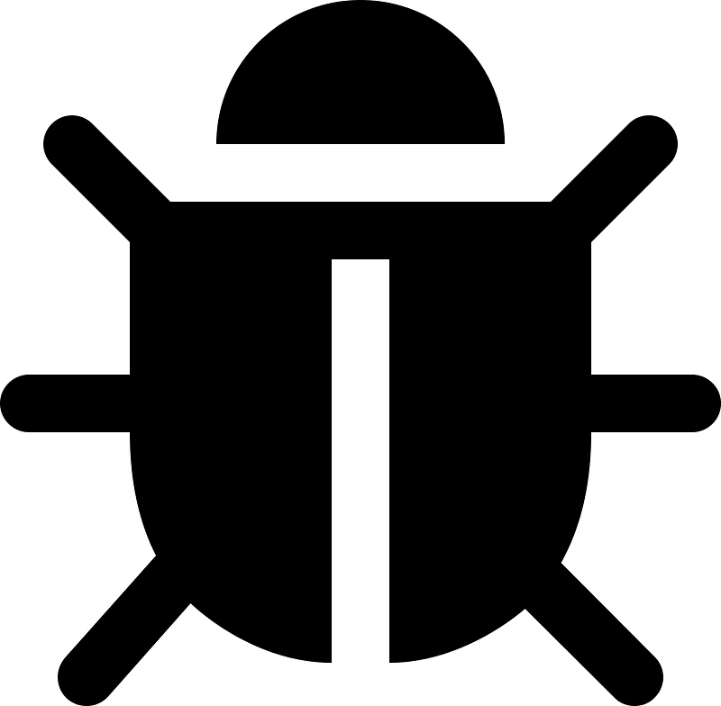 Bug icon. Free download transparent .PNG | Creazilla